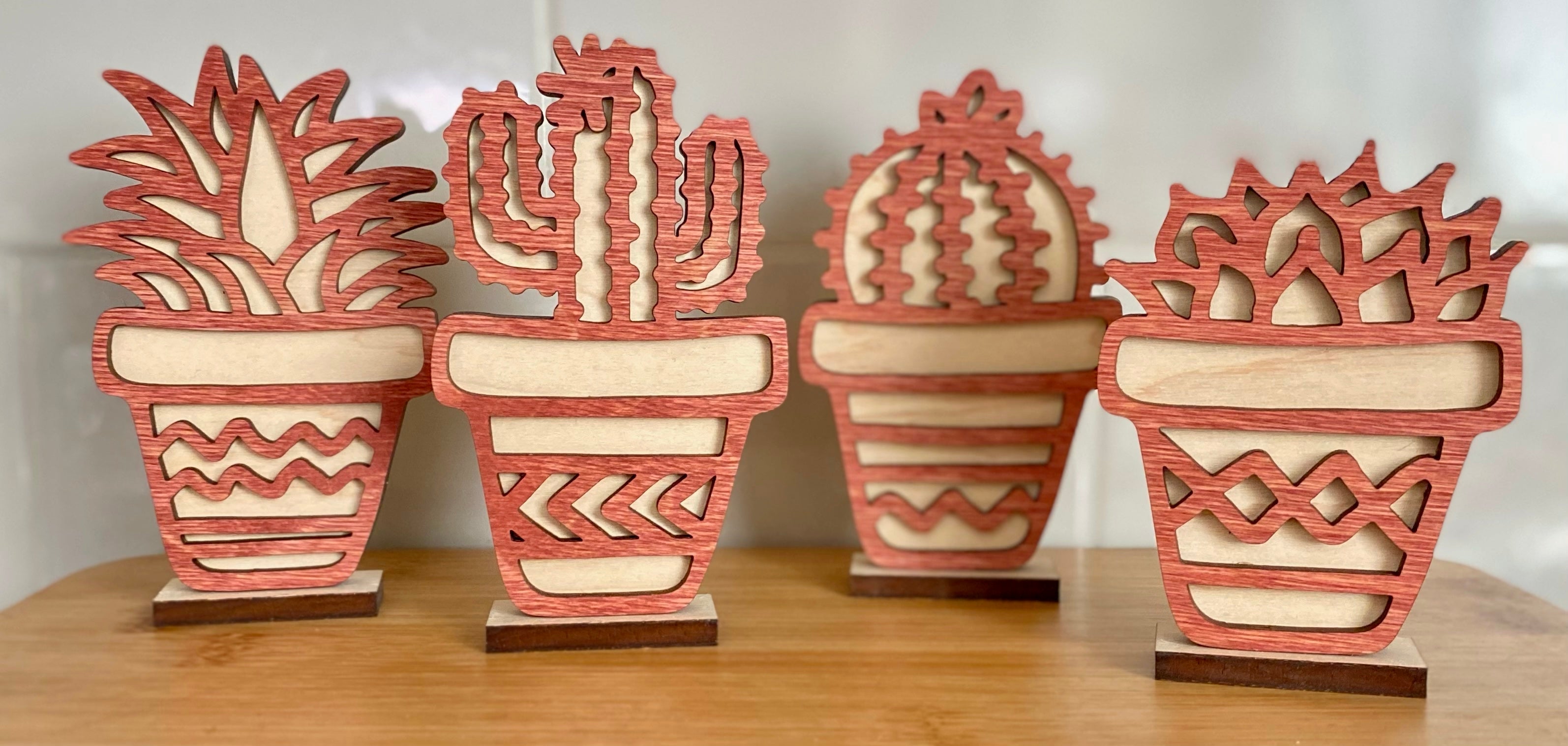 Cactus Shelf-Sitters, Set of 4 – Annie+Archie Designs